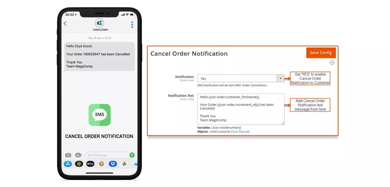 Magento 2 SMS Notification Pro by themagecomp | CodeCanyon